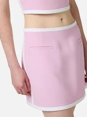 Iceberg Low-waisted Mini Skirt In Viscose Cady