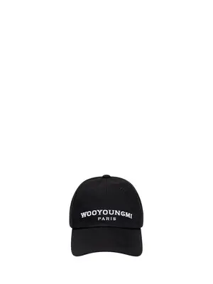 WOOYOUNGMI Hat With Logo - Black