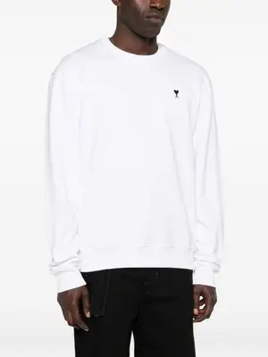AMI Paris De Coeur Sweatshirt - White