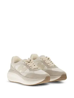Hogan H714 Leather Sneakers - Grey
