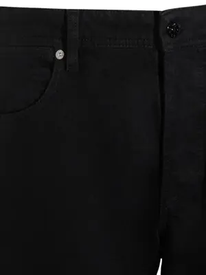 Stone Island Jeans With Logo Patch - Black