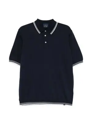Paul & Shark Polo Shirt With Contrasting Details - Blue