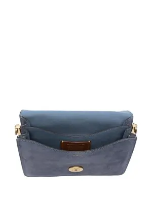 COACH Tabby Suede Leather Shoulder Bag - Blue