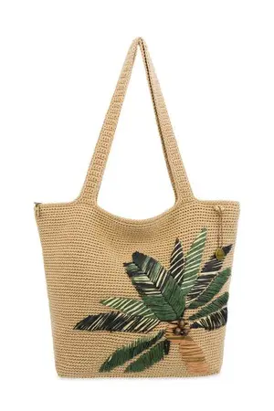 THE SAK Crafted Classic Large Carryall Crochet Tote - Palm Tree
