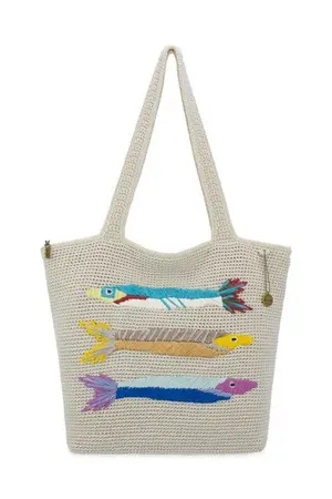 THE SAK Crafted Classic Large Carryall Crochet Tote - Sardines