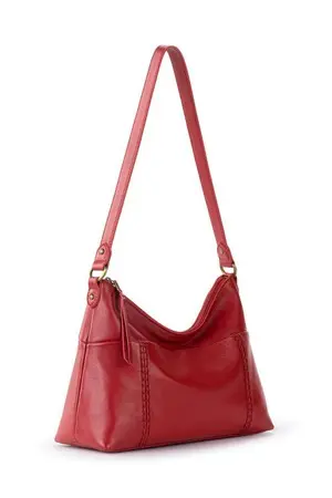 THE SAK Melrose Leather Shoulder Bag - Scarlet