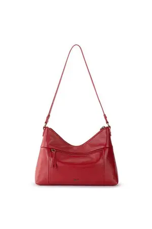 THE SAK Melrose Leather Shoulder Bag - Scarlet