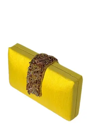 SIMITRI Beaded Fringe Flap Clutch