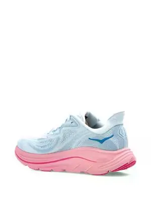 HOKA® Clifton 10 Logo-detail Lace-up Sneakers - Blue