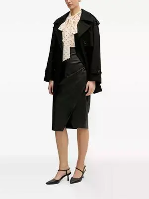 JOOP! Polka-dot Tie Blouse