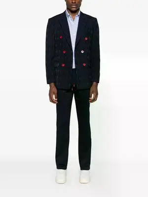 Kiton Drawstring-waist Straight-leg Trousers