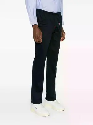 Kiton Drawstring-waist Straight-leg Trousers