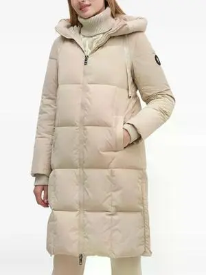 MOS MOSH Nova Hooded Quilted Coat - Neutrals