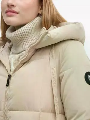 MOS MOSH Nova Hooded Quilted Coat - Neutrals