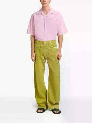 Marni Five-pocket Printed Trousers - Green