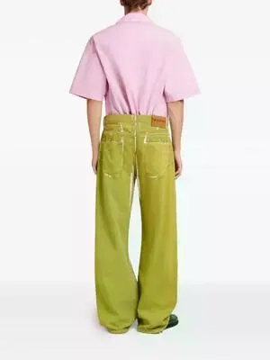Marni Five-pocket Printed Trousers - Green