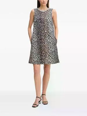 OUI Embellished Animal Print Mini Dress