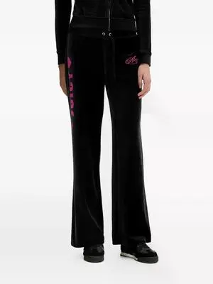 Juicy Couture Drawstring-waist Flared Leg Track Pants