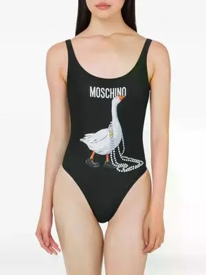Moschino Goose Lycra One-piece Swimsuit
