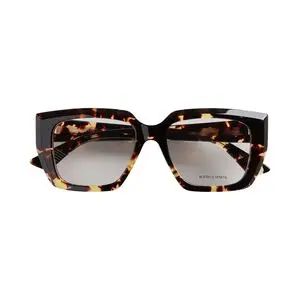 Bottega Veneta Square Frame Glasses - Brown