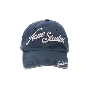 Acne Studios Logo Baseball Cap - Blue