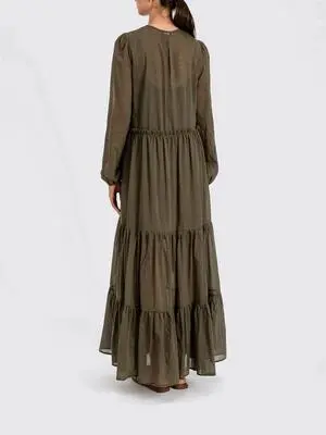 TWINSET Long Sleeve Cotton Dress
