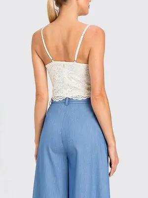 TWINSET Lace Bustier Top