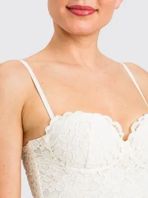 TWINSET Lace Bustier Top