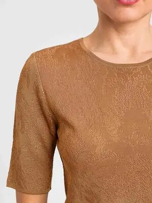 TWINSET Cropped Viscose Top