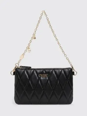 TWINSET Quilted Shoulder Bag Black