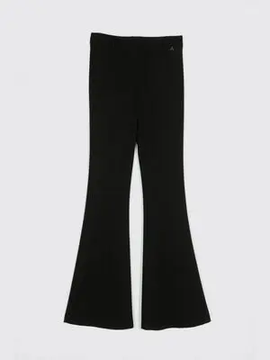TWINSET Flared Stretch Viscose Blend Trousers