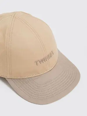 TWINSET Cotton Baseball Cap With Embroidered Logo