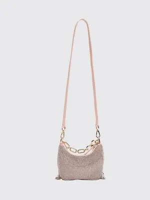 TWINSET Embellished Crystal Mini Bag With Fringe - Peach