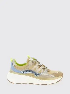 TWINSET Nylon And Suede Low Top Sneakers - Platinum