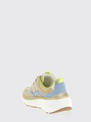 TWINSET Nylon And Suede Low Top Sneakers - Platinum