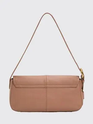 TWINSET Grained Leather Shoulder Bag