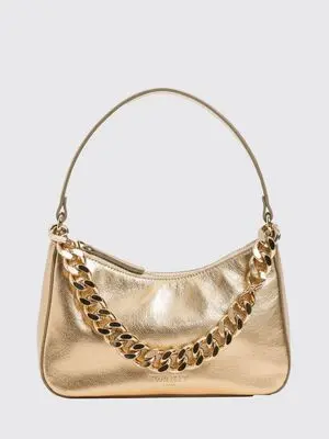 TWINSET Liliane Medium Laminated Leather Bag - Gold