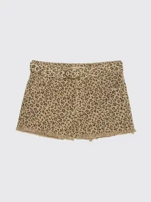 TWINSET Animal Print Cotton Shorts