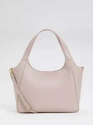 TWINSET Faux Leather Handbag With Chain Detail