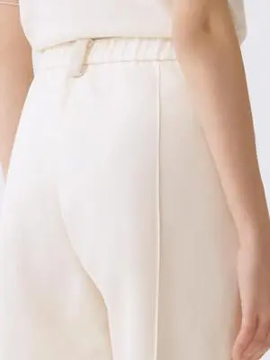 Fabiana Filippi Wide Leg Stretch Cotton Trousers