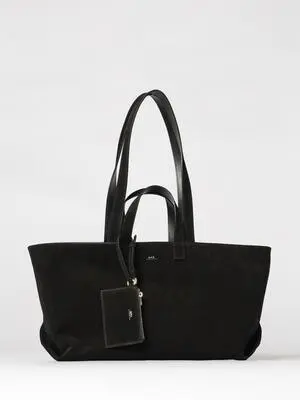 A.p.c. Suede Large Drummer Bag - Black