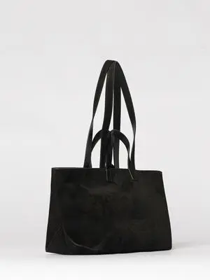 A.p.c. Suede Large Drummer Bag - Black