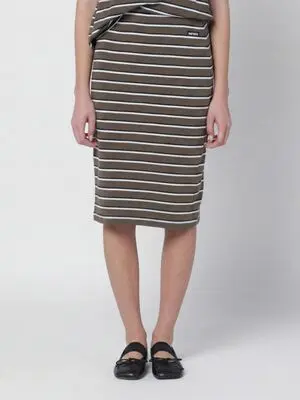 ROTATE BY BIRGER CHRISTENSEN Striped Skirt - Multicolor