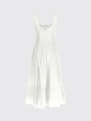 Staud Stretch Cotton Dress - White