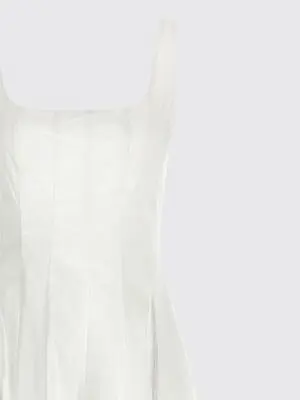 Staud Stretch Cotton Dress - White
