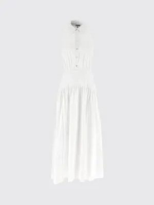 Staud Sleeveless Flared Midi Shirtdress - White