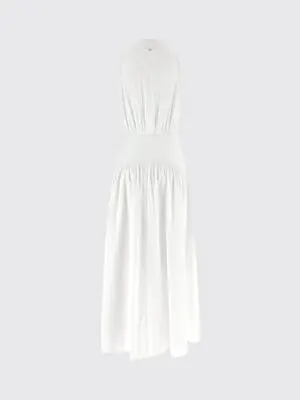 Staud Sleeveless Flared Midi Shirtdress - White