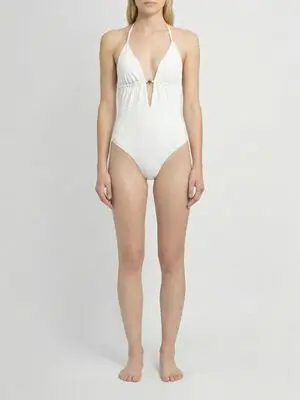 Tory Burch One Piece Swimsuit - White