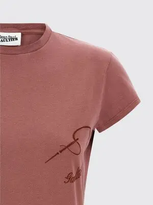 JEAN PAUL GAULTIER Organic Cotton Crewneck T-shirt - Burgundy