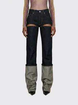 JEAN PAUL GAULTIER Cotton Denim Straight Jeans - Blue